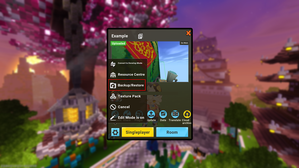 How To Convert Map From Origin Dev Mode To Advanced Dev Mode Wiki Mini World Creata