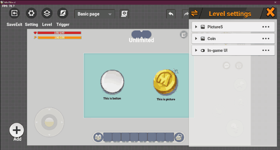 UI Editor [WIKI - Mini World: CREATA]